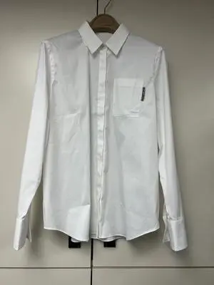 Brunello Cucinelli Beaded Tab Detail Shirt
