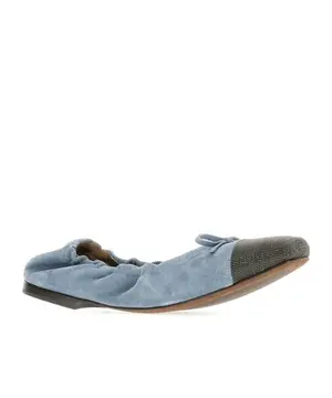 Brunello Cucinelli Beaded Slip-on Ballerina Flats