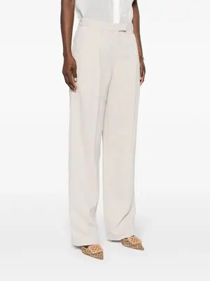 Brunello Cucinelli Inverted-pleat Straight-leg Trousers
