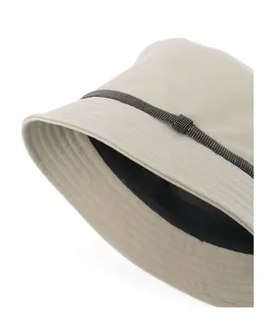 Brunello Cucinelli Monili Chain Detail Bucket Hat