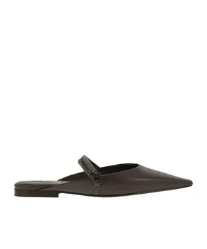 Brunello Cucinelli Embellished Strap Flat Shoes