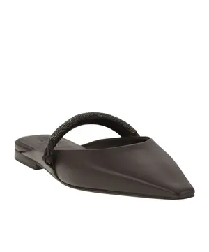 Brunello Cucinelli Embellished Strap Flat Shoes