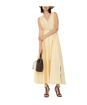 Brunello Cucinelli Sleeveless Belted Midi Dress
