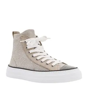 Brunello Cucinelli High Top Knit Sneakers