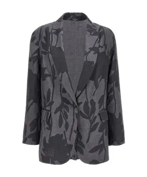Brunello Cucinelli Single-breasted Floral Print Blazer