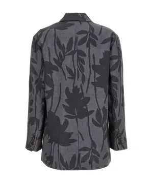 Brunello Cucinelli Single-breasted Floral Print Blazer