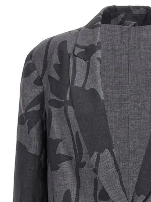 Brunello Cucinelli Single-breasted Floral Print Blazer