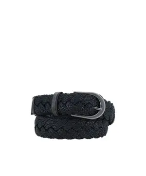 Brunello Cucinelli Woven Buckle Embellished Belt