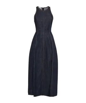 BRUNELLO CUCINELLI Brunello Cucinelli Sleeveless Denim Long Dress