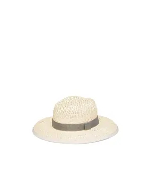 Brunello Cucinelli Monili Embellished Fedora Hat - Nude