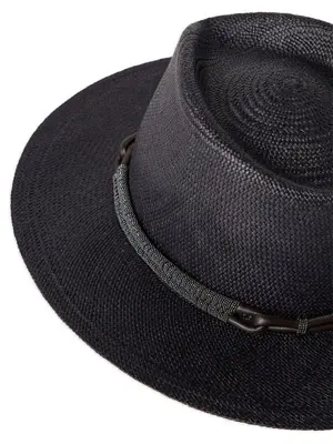 Brunello Cucinelli Flat Brim Fedora Hat