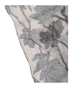 Brunello Cucinelli Floral-print Linen Scarf