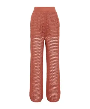 Brunello Cucinelli Net-stitch Knitted Trousers