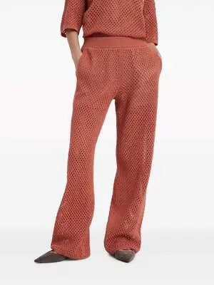 Brunello Cucinelli Net-stitch Knitted Trousers