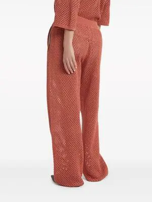 Brunello Cucinelli Net-stitch Knitted Trousers