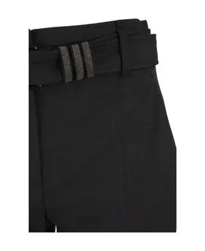 Brunello Cucinelli Belted Straight-leg Trousers