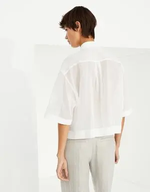 Brunello Cucinelli Semi-sheer Short-sleeved Shirt