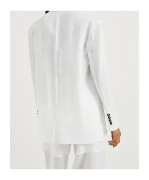 Brunello Cucinelli Single-breasted Blazer With Back Embellishment