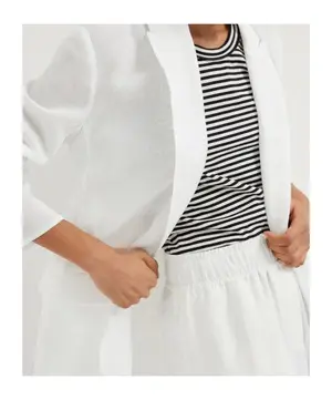 Brunello Cucinelli Single-breasted Blazer With Back Embellishment
