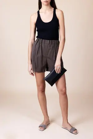 Brunello Cucinelli Pleat-detail Cotton Shorts