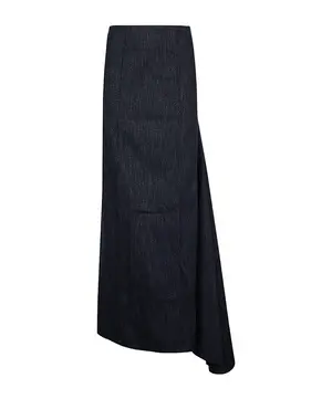 Brunello Cucinelli Denim Maxi Skirt