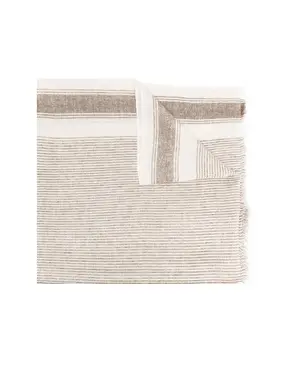 Brunello Cucinelli Striped Knit Scarf