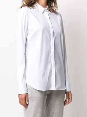Brunello Cucinelli Monili Embellished Long-sleeved Shirt