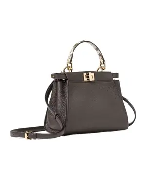 Fendi Peekaboo Cuoio Romano Leather Bag