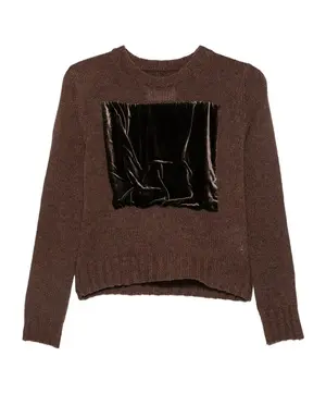 MAISON MARGIELA Velvet Patchwork Sweater