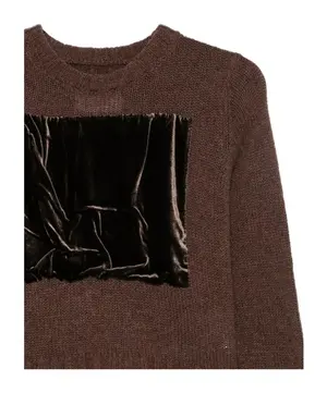 MAISON MARGIELA Velvet Patchwork Sweater