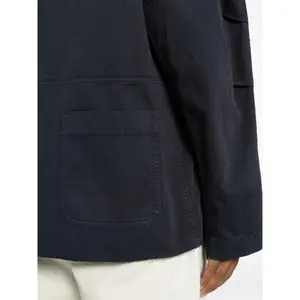 MAISON MARGIELA Concealed-fastening Patch-pocket Shirt Jacket - Black