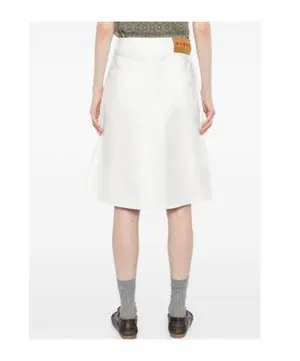 Marni Button-front Skirt With Floral Applique