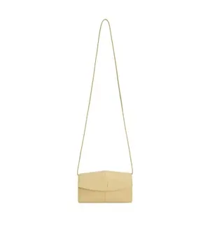 JIL SANDER Linea Wallet With Strap Cream