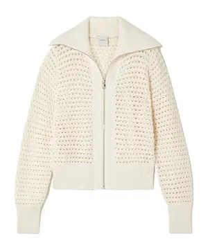 Varley Zip-up Loose Knit Sweater