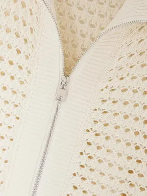 Varley Zip-up Loose Knit Sweater