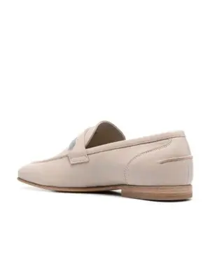 Brunello Cucinelli Monili Chain Leather Loafers