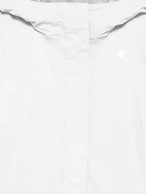 K-WAY Long-sleeved Hooded Coat With Logo Detail
