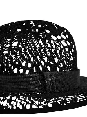 Brunello Cucinelli Hat With Ribbon And Cutouts