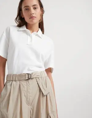 Brunello Cucinelli Monili-trim High-waisted Cargo Trousers