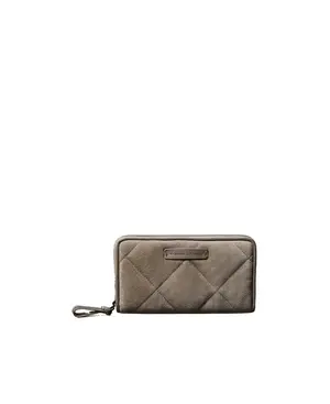 Brunello Cucinelli Logo Quilted Wallet - Brown