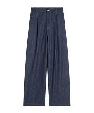 Dries Van Noten Pleated Wide-leg Jeans
