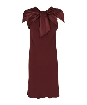 Alberta Ferretti Sleeveless Bow Detail Dress - No
