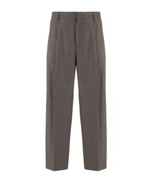 DARKPARK Houndstooth Checked Wide-leg Trousers
