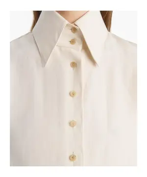 Khaite Ivanna Shirtdress - Cream