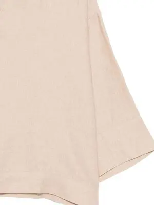 Eleventy Spread-collar Short-sleeve Blouse