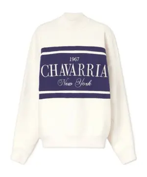 WILLY CHAVARRIA Relaxed Fit Striped Cotton Sweater - No