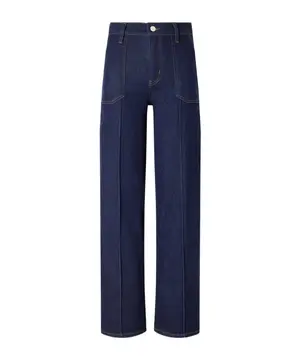 FRAME High-waisted Straight-leg Jeans