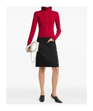 COURREGES Courrèges Zip-up Knitted Sweater