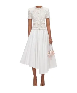 SELF-PORTRAIT Short-sleeved Dress