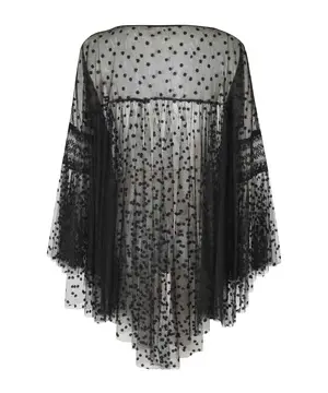 Alberta Ferretti Star Print Flared Sleeve Blouse